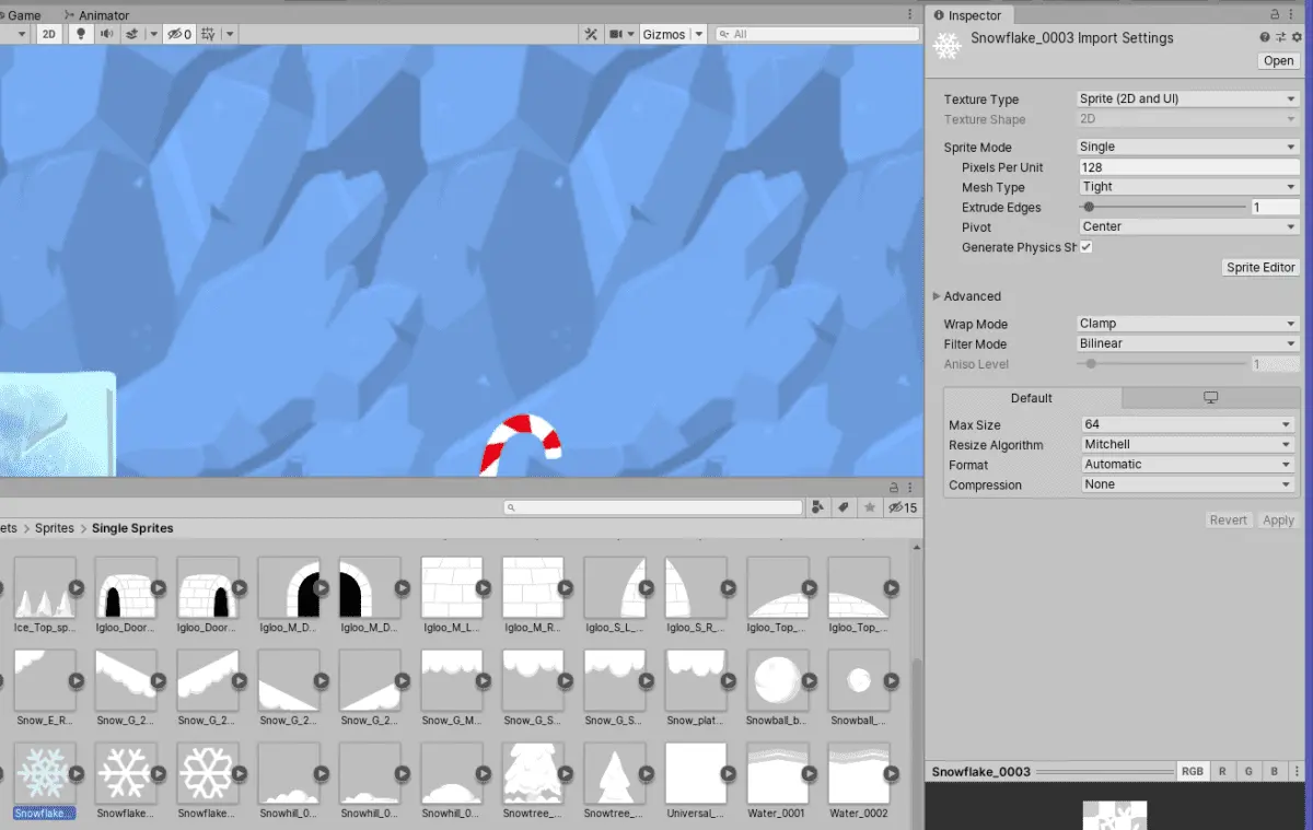 Sprite-Animationen in Unity Games und Lyrik Unity
